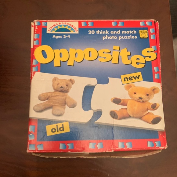 Living & Learning | Toys | Opposites Educational Board Game 24 Yrs ...